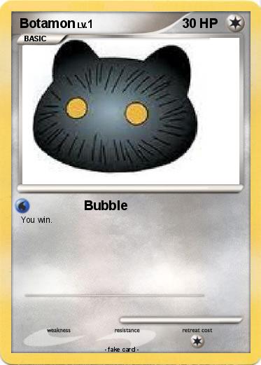 Pokémon Botamon 14 14 - Bubble - My Pokemon Card
