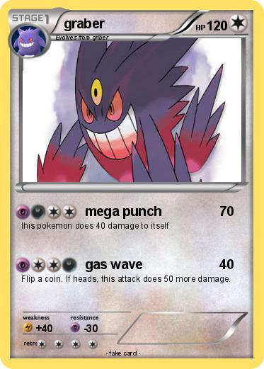 Pokémon graber - mega punch - My Pokemon Card