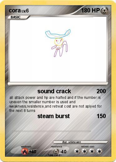 Pokémon cora 21 21 - sound crack - My Pokemon Card