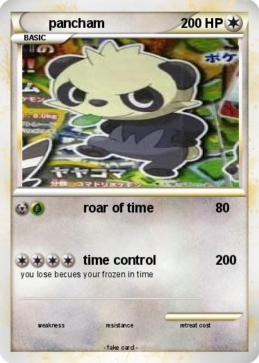 Pokémon pancham 1 1 - roar of time - My Pokemon Card