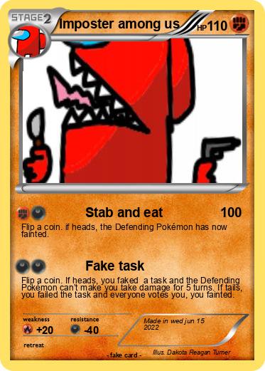 Pokémon Imposter among us 2 2 - Stab and eat - My Pokemon Card