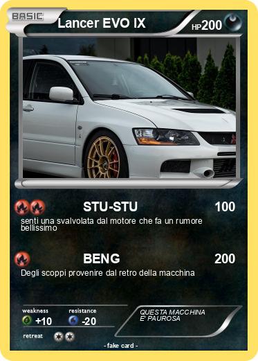Pokémon Lancer EVO IX - STU-STU - My Pokemon Card