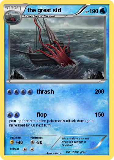 Pokémon the great sid - thrash - My Pokemon Card