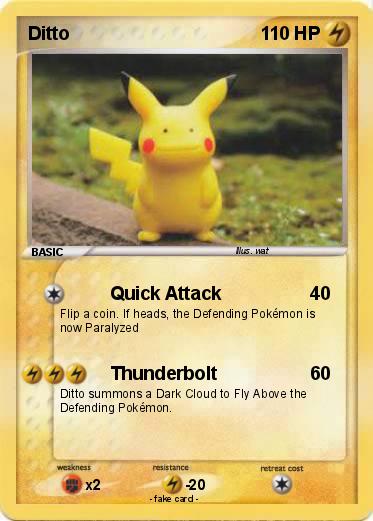 Pokémon Ditto 469 469 - Quick Attack - My Pokemon Card
