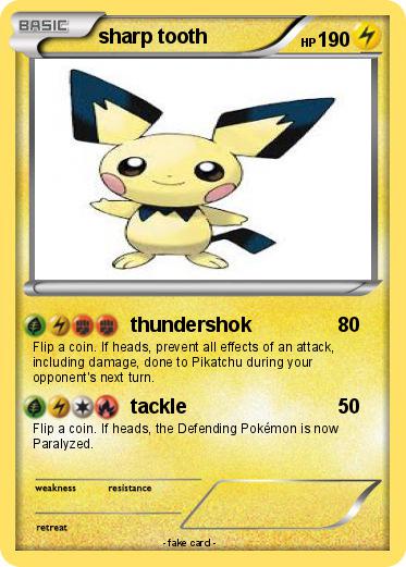 Pokémon sharp tooth 11 11 - thundershok - My Pokemon Card