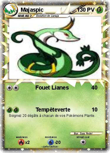 Pokémon Majaspic 251 251 - Fouet Lianes - Ma carte Pokémon
