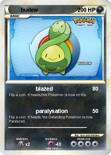 Pokémon budew 9 9 - blazed - My Pokemon Card