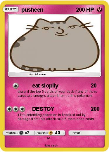 Pokémon pusheen 461 461 - eat slopily - My Pokemon Card