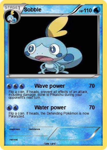 Pokémon Sobble 85 85 - Wave power - My Pokemon Card