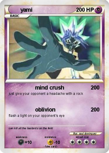 Pokémon yami 61 61 - mind crush - My Pokemon Card