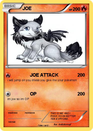 Pokémon JOE 707 707 - JOE ATTACK - My Pokemon Card