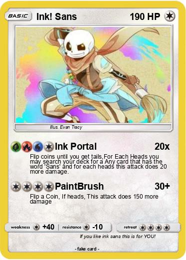 Pokémon Ink Sans 105 105 - Ink Portal - My Pokemon Card