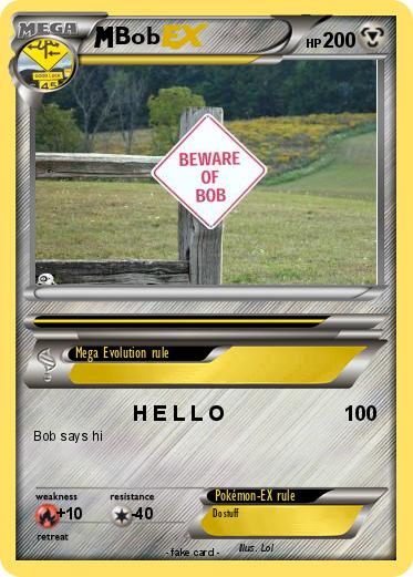 Pokémon Bob 4906 4906 - H E L L O - My Pokemon Card