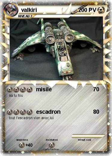 Pokémon valkiri 1 1 - misile - Ma carte Pokémon