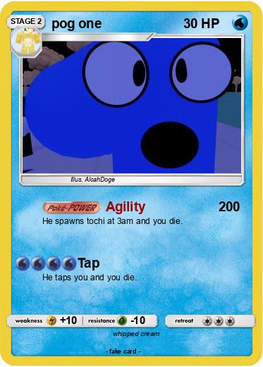 Pokémon pog one - Agility - My Pokemon Card