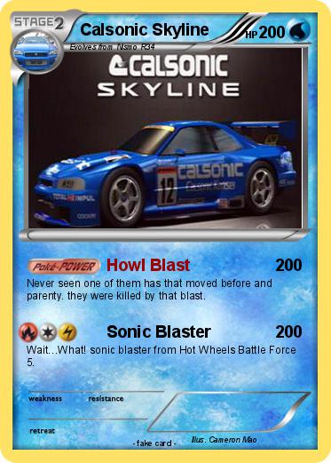 Pokémon Calsonic Skyline - Howl Blast - My Pokemon Card