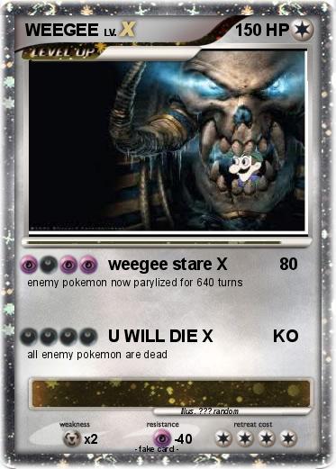 Pokémon WEEGEE 212 212 - weegee stare X - My Pokemon Card