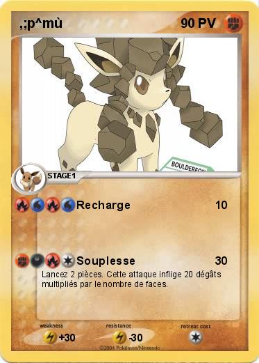 Pokémon p mu - Recharge - Ma carte Pokémon