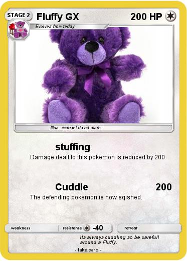 Pokémon Fluffy GX - stuffing - My Pokemon Card