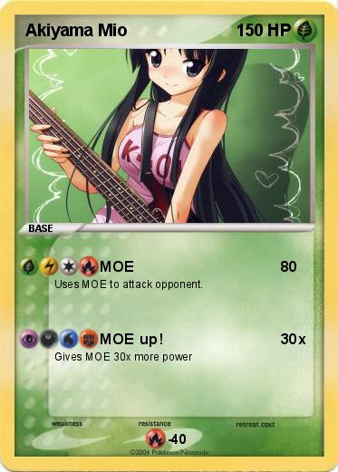 Pokémon Akiyama Mio - MOE - My Pokemon Card