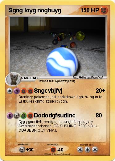Pokémon Sgng ioyg noghuyg - Sngcvbjfvj - Twoja własna karta pokemon