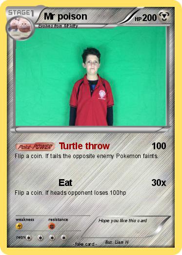 Pokémon Mr poison - Turtle throw - My Pokemon Card