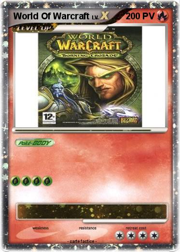 Pokémon World Of Warcraft 7 7 - Ma carte Pokémon