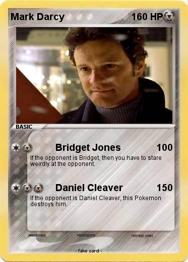 Pokémon Mark Darcy - Bridget Jones - My Pokemon Card