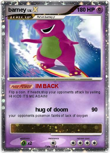 Pokémon barney 540 540 - IM BACK - My Pokemon Card