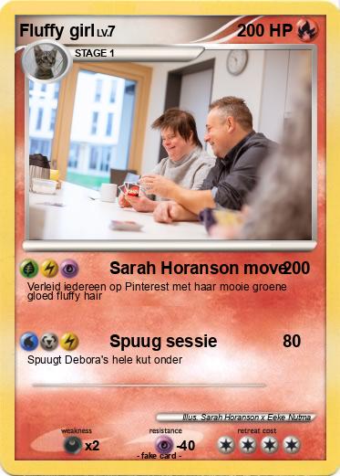 Pokémon Fluffy girl - Sarah Horanson move - My Pokemon Card