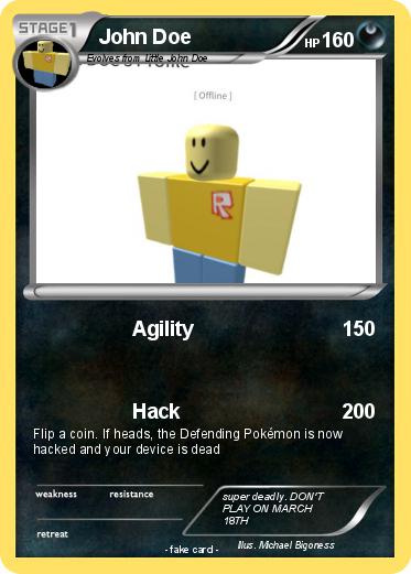 Pokémon John Doe 3 3 - Agility - My Pokemon Card