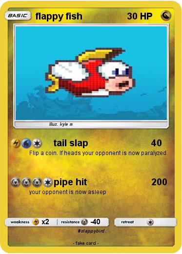 Pokémon flappy fish - tail slap - My Pokemon Card