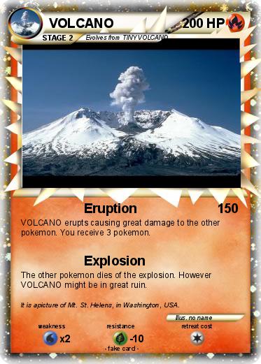 Pokémon VOLCANO 208 208 - Eruption - My Pokemon Card