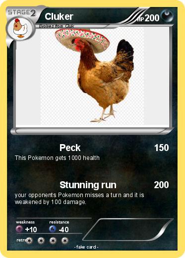 Pokémon Cluker - Peck - My Pokemon Card