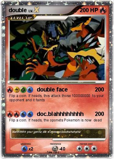Pokémon double 927 927 - double face - My Pokemon Card