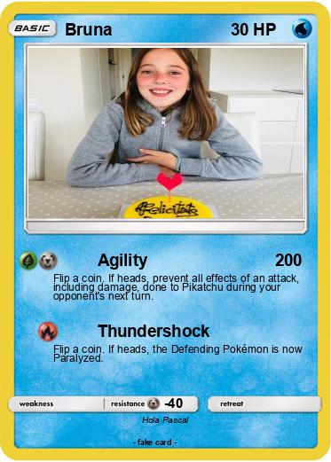Pokémon Bruna 9 9 - Agility - My Pokemon Card