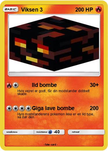 Pokémon Viksen 3 3 - Ild bombe - My Pokemon Card