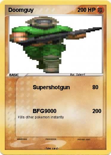 Pokémon Doomguy 5 5 - Supershotgun - My Pokemon Card