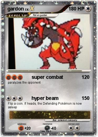 Pokémon gardon 10 10 - super combat - My Pokemon Card
