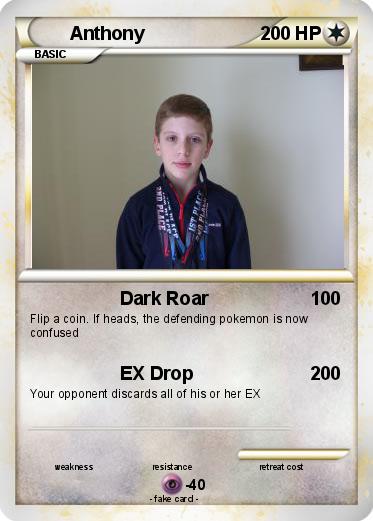 Pokémon Anthony 1000 1000 - Dark Roar - My Pokemon Card
