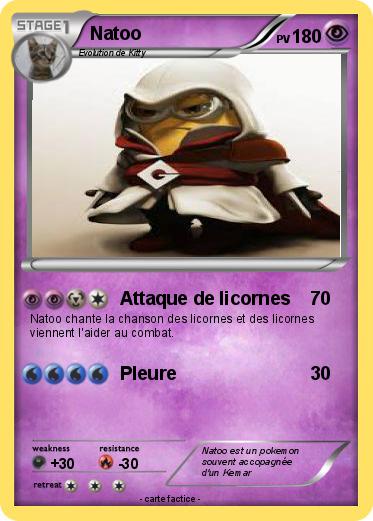 Pokémon Natoo - Attaque de licornes - Ma carte Pokémon
