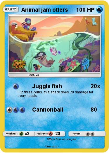 Pokémon Animal jam otters - Juggle fish - My Pokemon Card