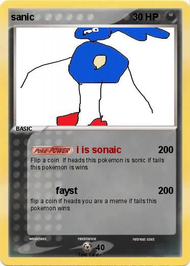 Pokémon sanic 877 877 - i is sonaic - My Pokemon Card