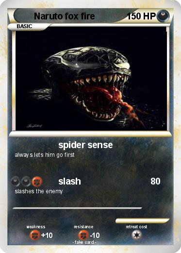 Pokémon Naruto fox fire 1 1 - spider sense - My Pokemon Card