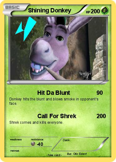 Pokémon Shining Donkey - Hit Da Blunt - My Pokemon Card