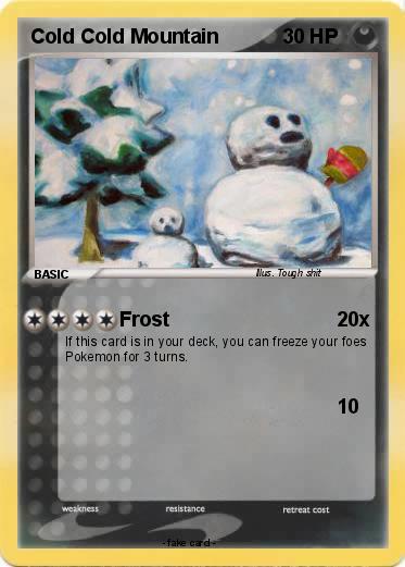 Pokémon Cold Cold Mountain - Frost - My Pokemon Card