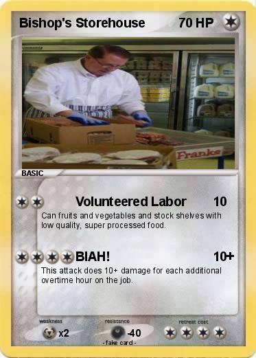 Pokémon Bishop s Storehouse - Volunteered Labor - My Pokemon Card
