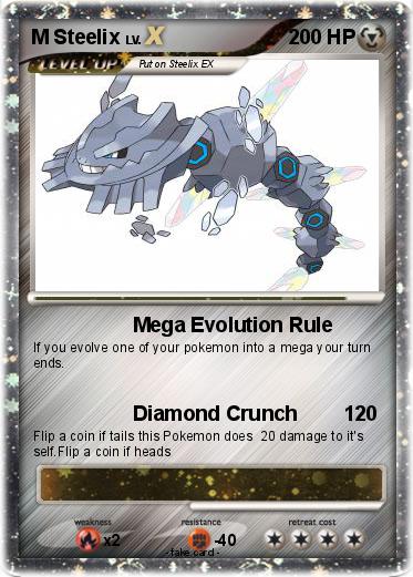 Pokémon M Steelix 22 22 - Mega Evolution Rule - My Pokemon Card