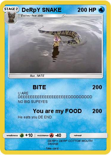 Pokémon DeRpY SNAKE 3 3 - BITE - My Pokemon Card