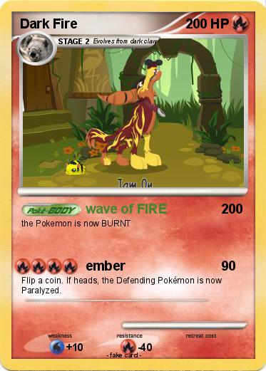Pokémon Dark Fire 77 77 - wave of FIRE - My Pokemon Card